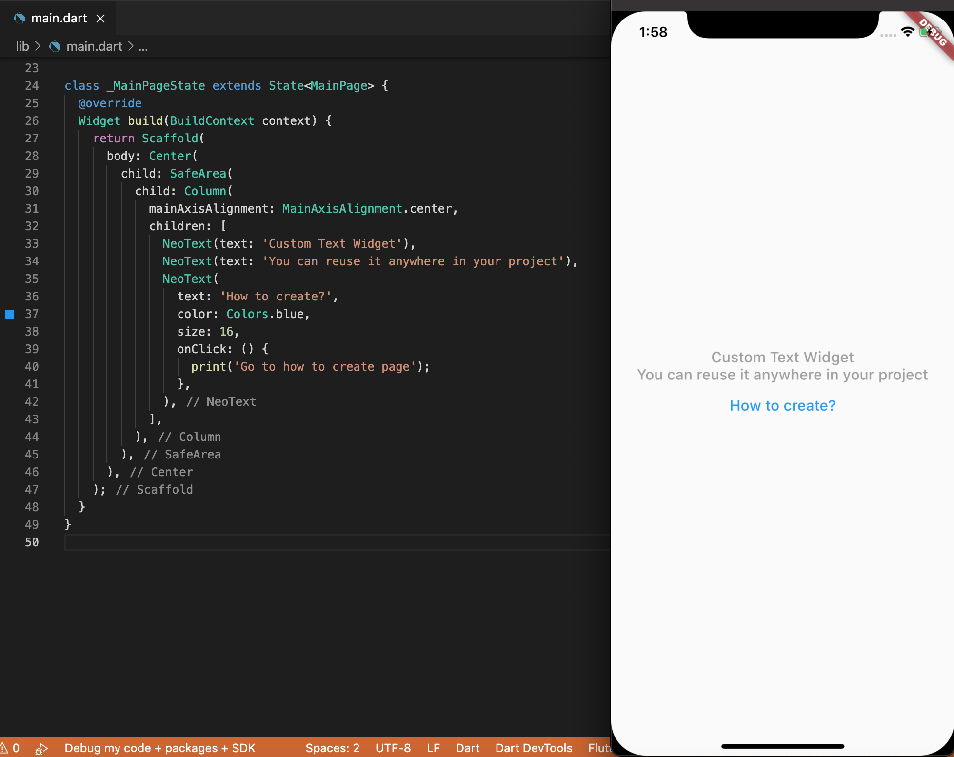 Flutter: How to Create a Custom Text Widget 2022 - Oflutter.com